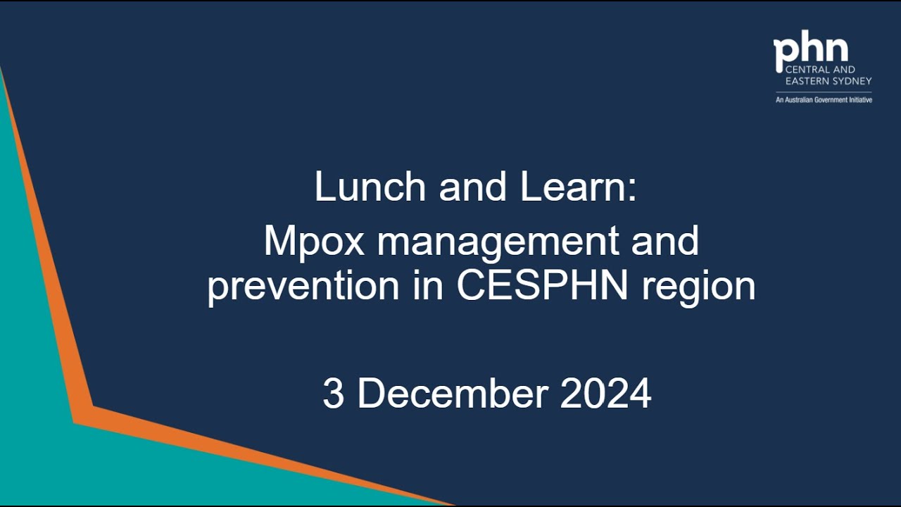 Mpox management and prevention in CESPHN region - 3 December 2024 - YouTube