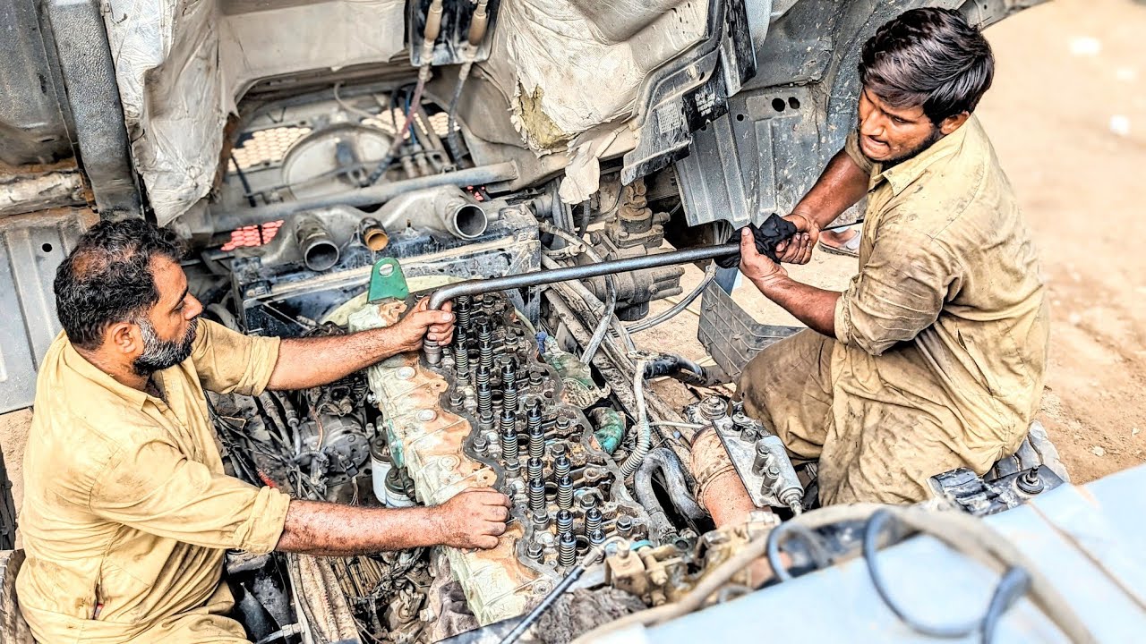 Rebuilding Straight 6-Cylinders Seized Diesel Engine | Faw euro 2 | 6 ...