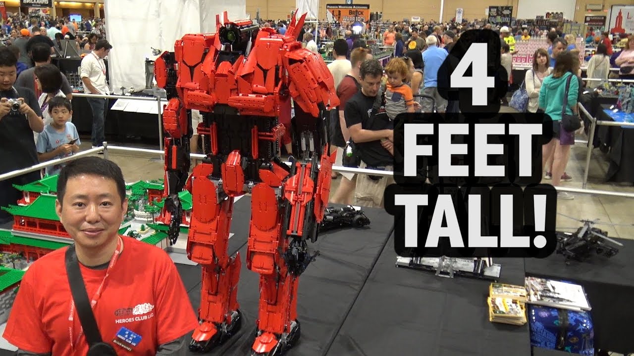 Huge LEGO Pacific Rim Crimson Typhoon Mech 乐构英雄会 - YouTube