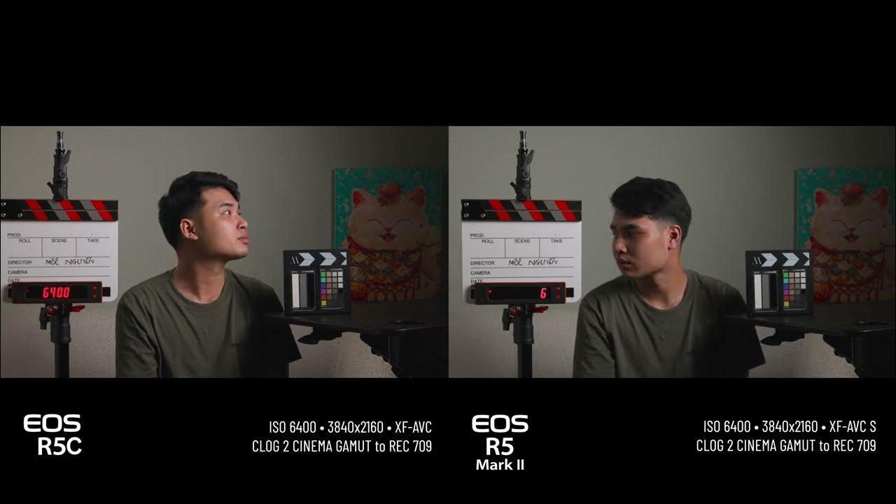 EOS R5 mark II • ISO PERFORMANCE & COMPARED TO R5C by @MocFilmmaker - YouTube