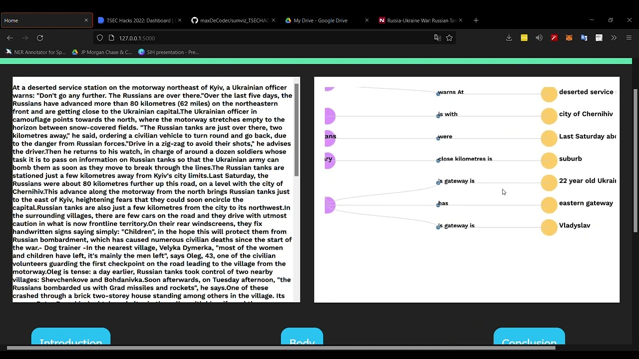 SumViz Demo - TSEC HACKS - YouTube