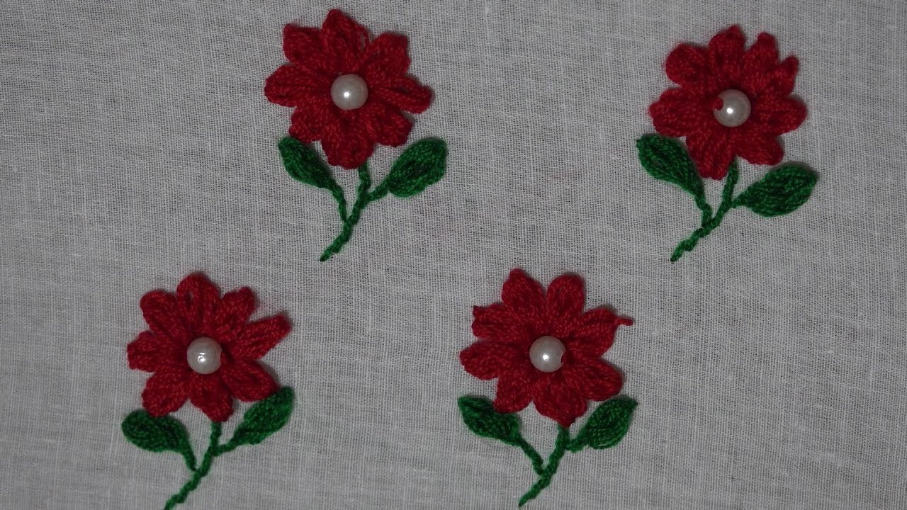 Hand Embroidery : All Over Embroidery Design for Dress, Kurtis, Kameez ...