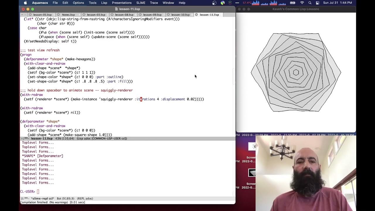 Kaveh's Common Lisp Lesson 11: Animation - YouTube