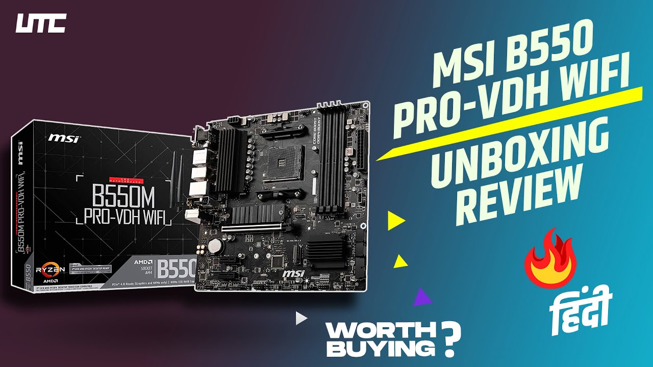 Unboxing & Review Of MSI B550 Pro-VDH Wifi | Best Motherboard Under ...