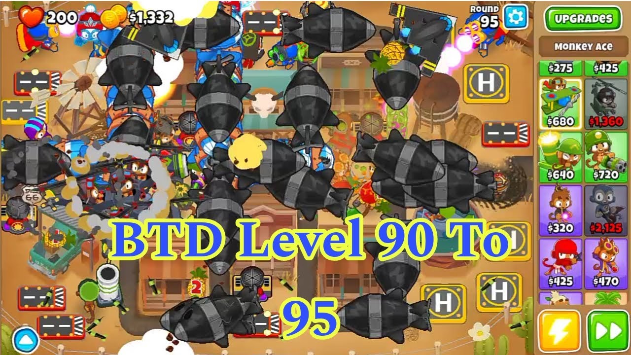 bloons TD 6 | bloons TD 6 hard level | BTD level 90 to 95 - YouTube
