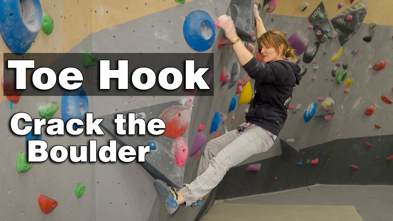 Best way to learn the toe hook at the rock gym! - YouTube