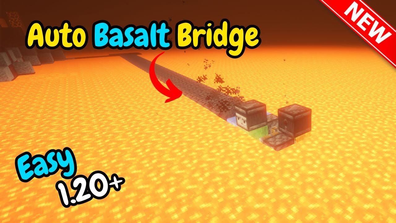 How to make auto basalt bridge maker in Minecraft (2025) - YouTube