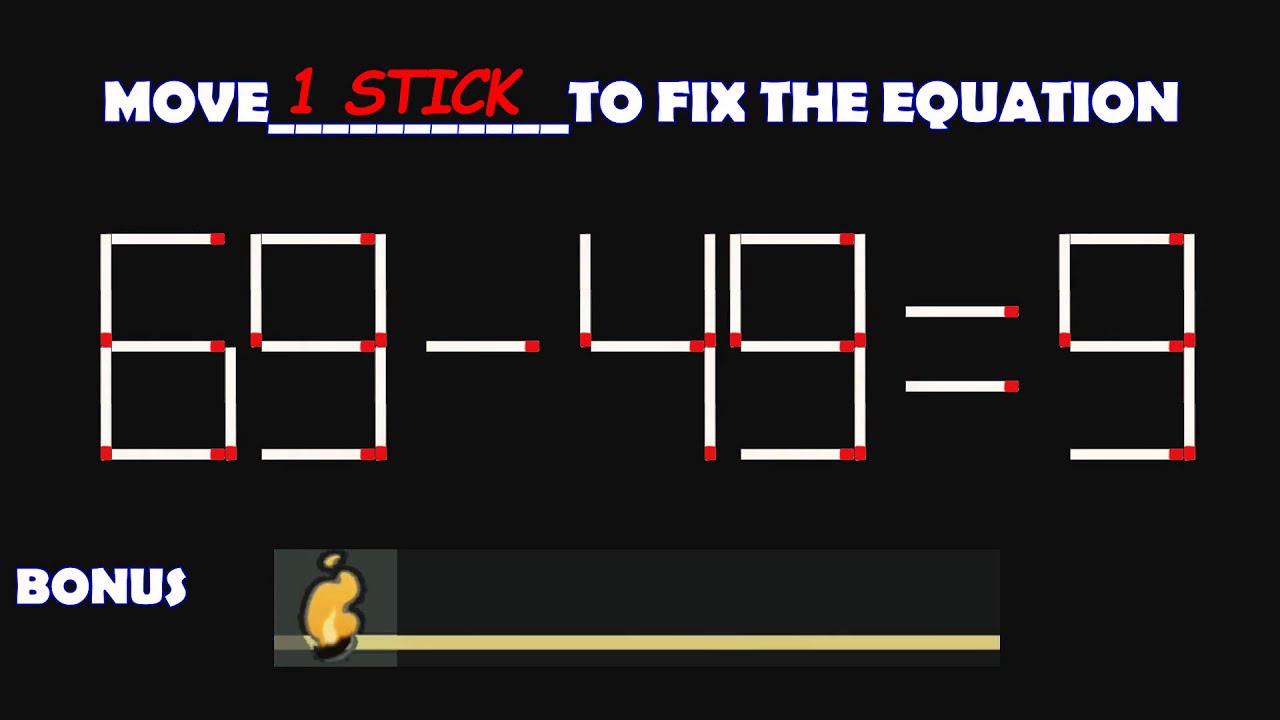 Double-Digit Matchstick Math Puzzles-219 | Can you solve the matchstick ...