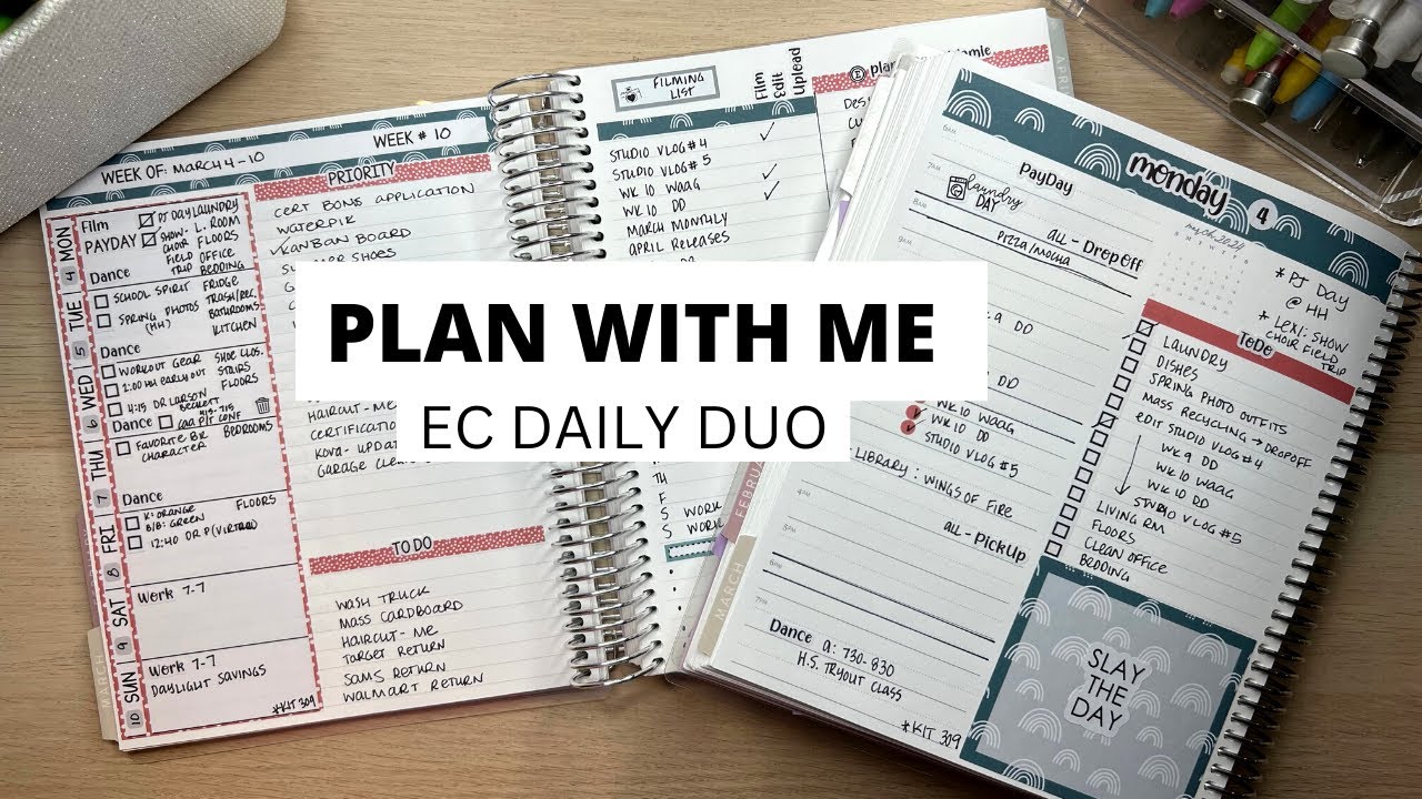 ERIN CONDREN DAILY DUO PLAN WITH ME | ERIN CONDREN | PLAN WITH ME ...