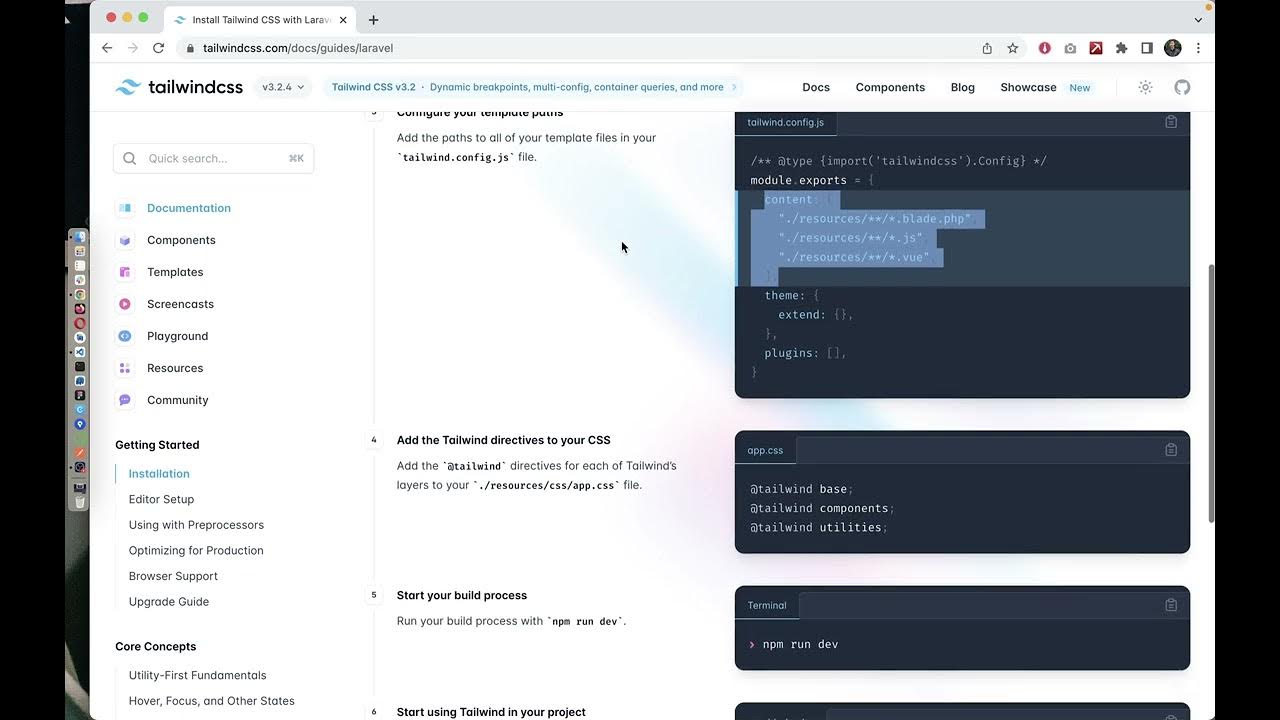 Personal Website - 01C Integrasi Tailwind CSS - YouTube