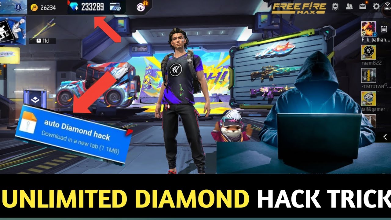 100 % free fire me free diamond new trick unlimited free diamond hack ...