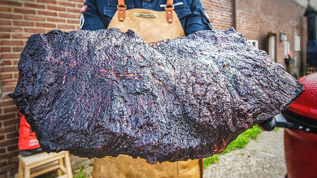 How to Smoke a giant BRISKET - YouTube