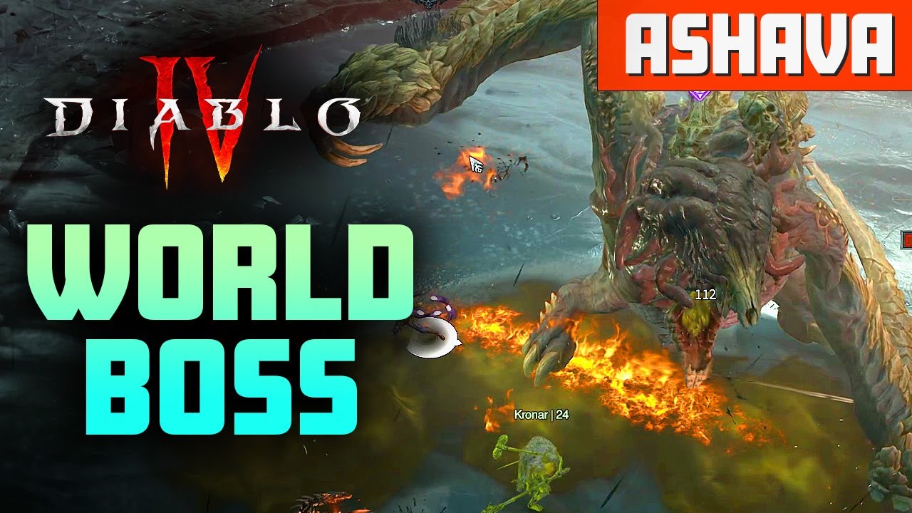 Diablo 4 Ashava the Pestilent World Boss Gameplay with Tips - YouTube