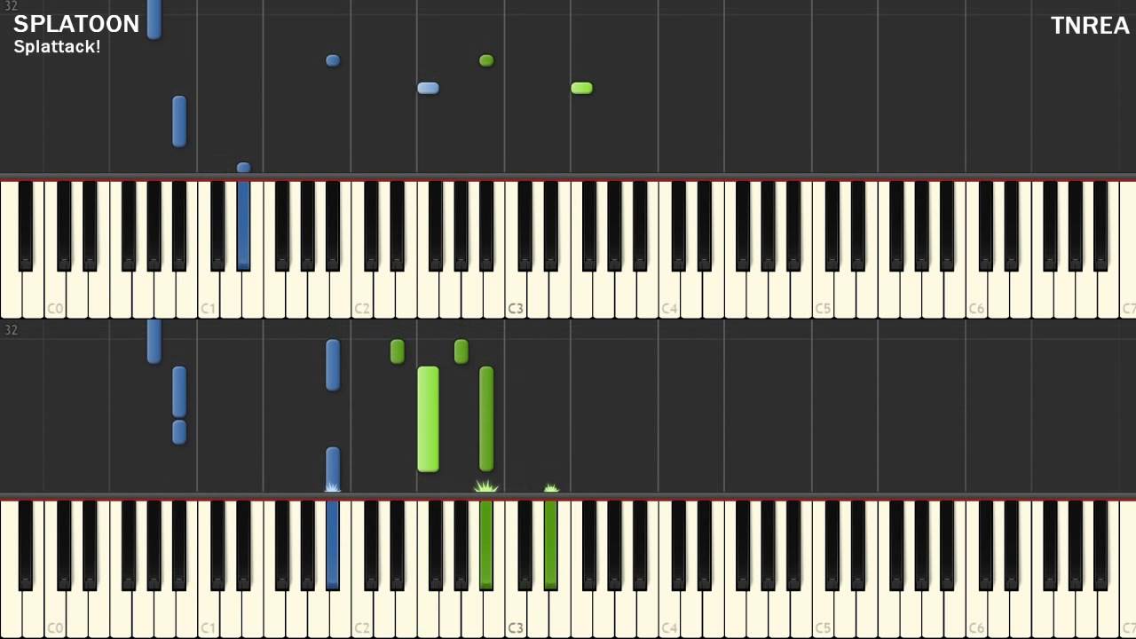 SPLATOON (WII U) - Splattack! (Main Theme) | Awesome for Piano - YouTube