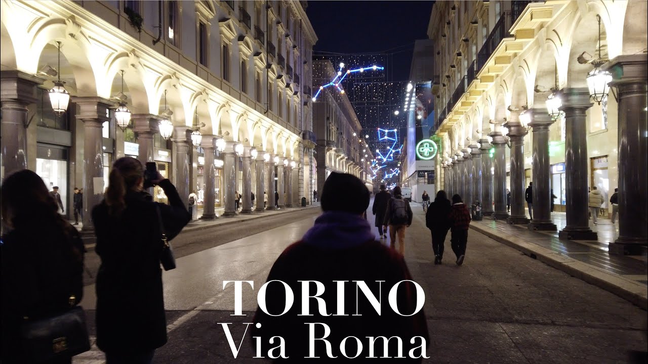 Turin, Italy Evening Walk | Via Roma [4K HDR] - YouTube