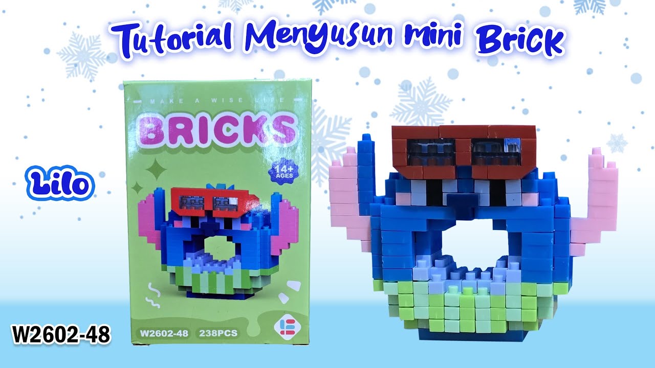 TUTORIAL LEGO VIRAL NANO BLOCKS MINI LEGO BRICKS MAKE A WISE LIFE DONUT ...