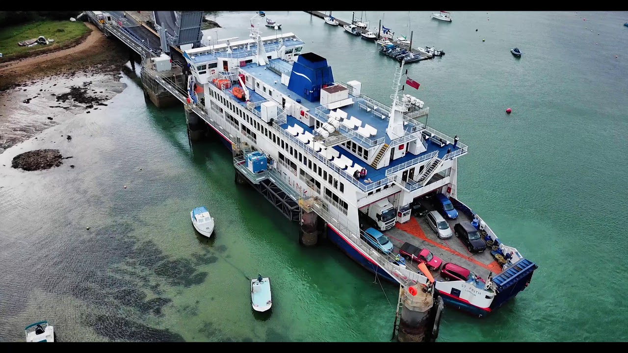 Wightlink Fishbourne Ferry Terminal - Mavic Pro - YouTube