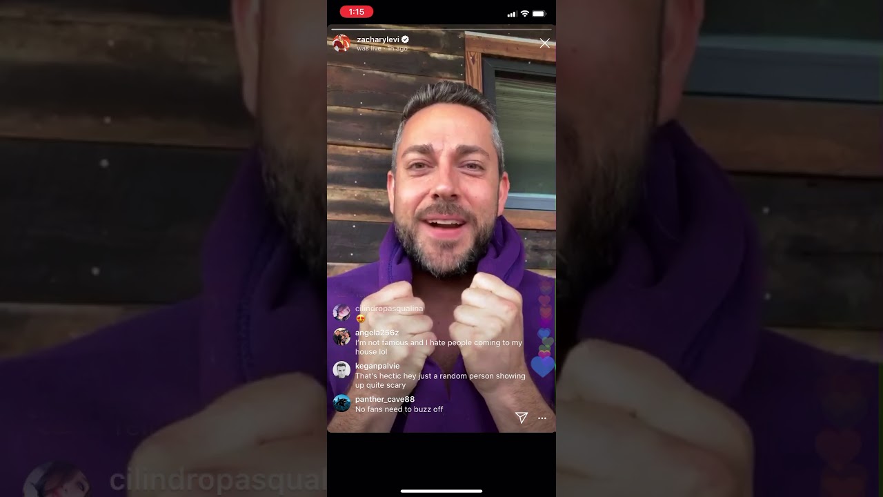 Zachary Levi Instagram Live - November 17, 2019 - YouTube