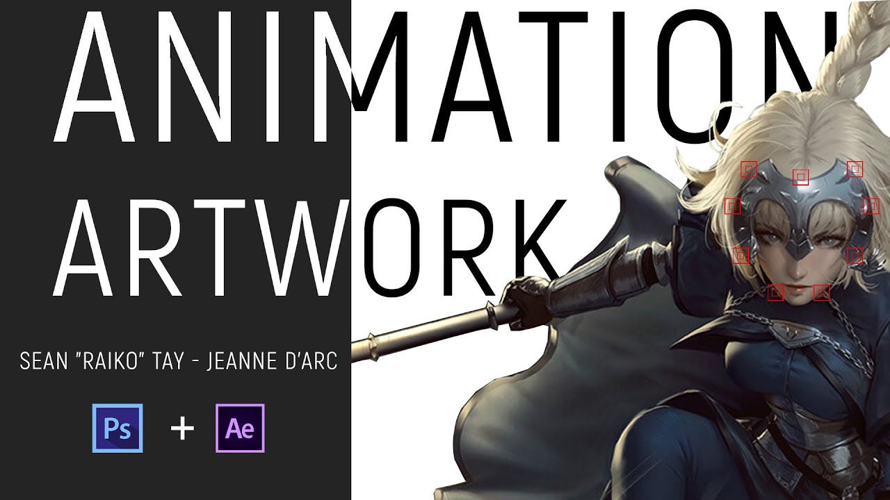 Animation Artwork | Sean "Raiko" Tay - Jeanne D'Arc | Timelapse - YouTube