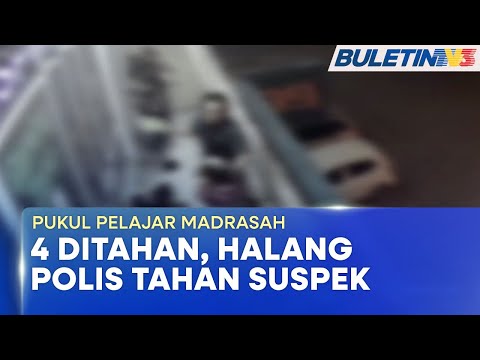 PUKUL PELAJAR MADRASAH | 4 Lelaki Ditahan Kerana Cuba Halang Tugas Polis (BU)