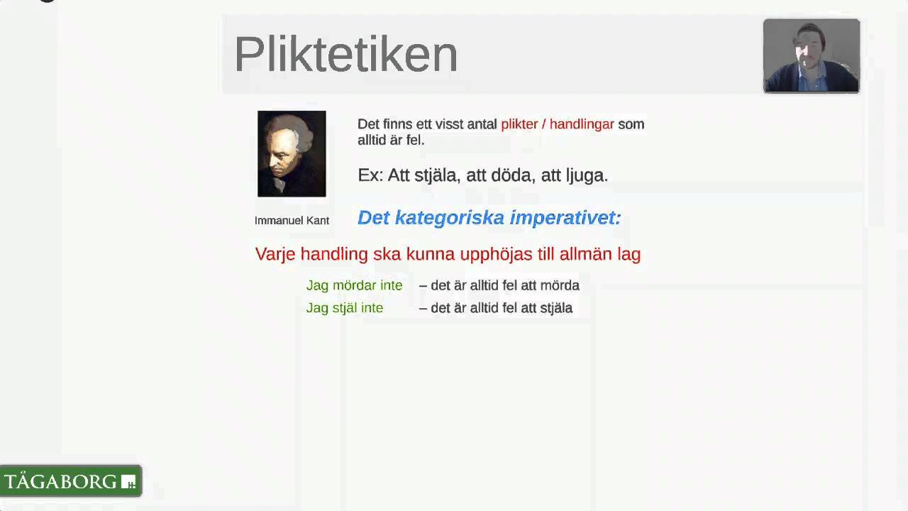 Etiska inriktningar - YouTube