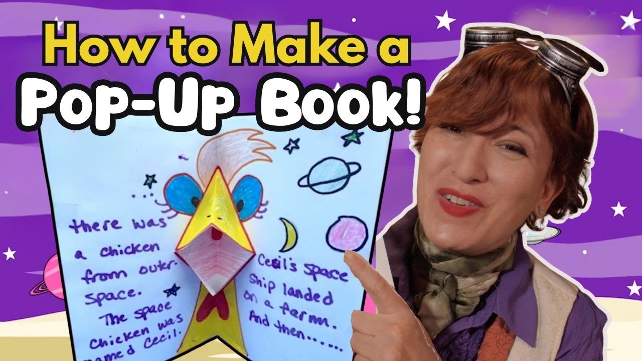 How to Make a Pop Up Book with Kids | Easy Literacy Craft - YouTube