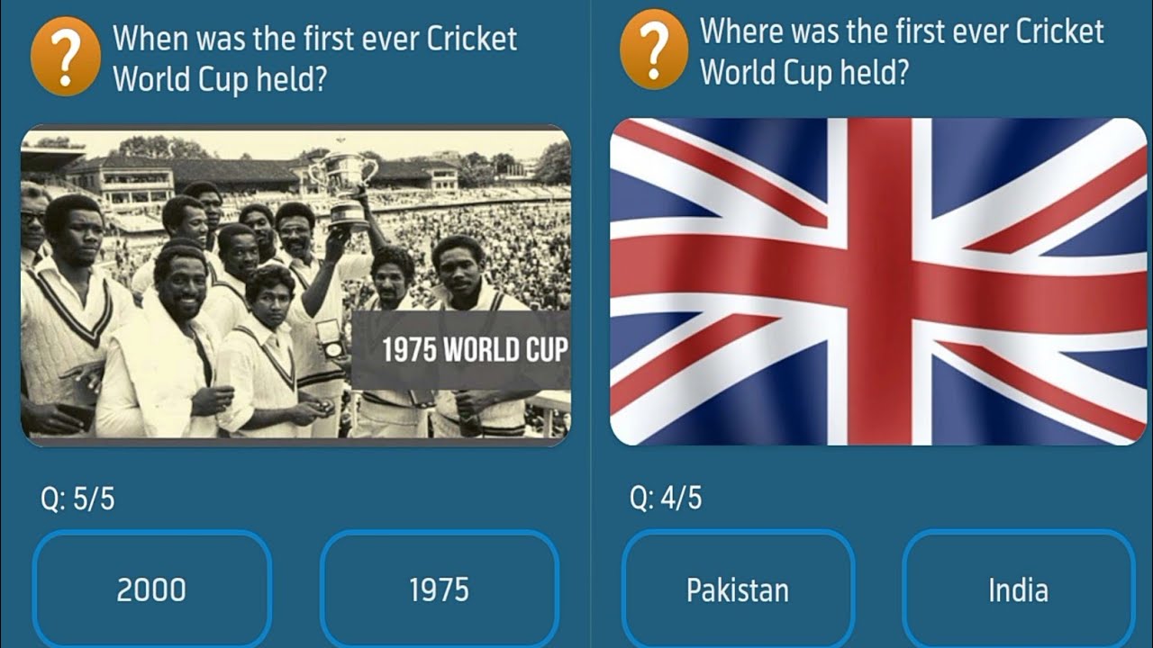 When was the first ever Cricket World Cup held? | Where was the first ...