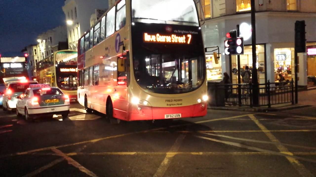Brighton Buses in the Dark - YouTube