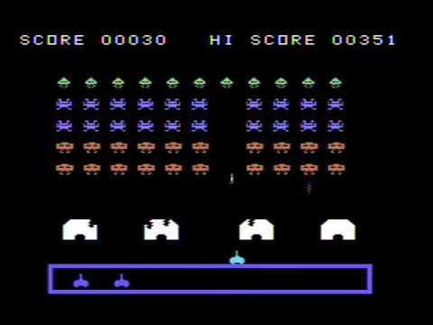 TI Invaders for the TI99/4a (highscore.com 1120) - YouTube