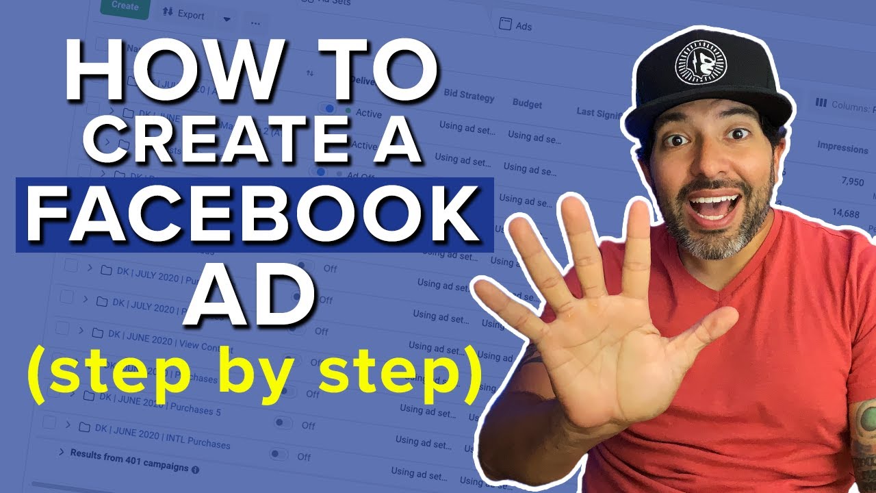 How To Create a Facebook Ad - Easy Step By Step Tutorial - YouTube