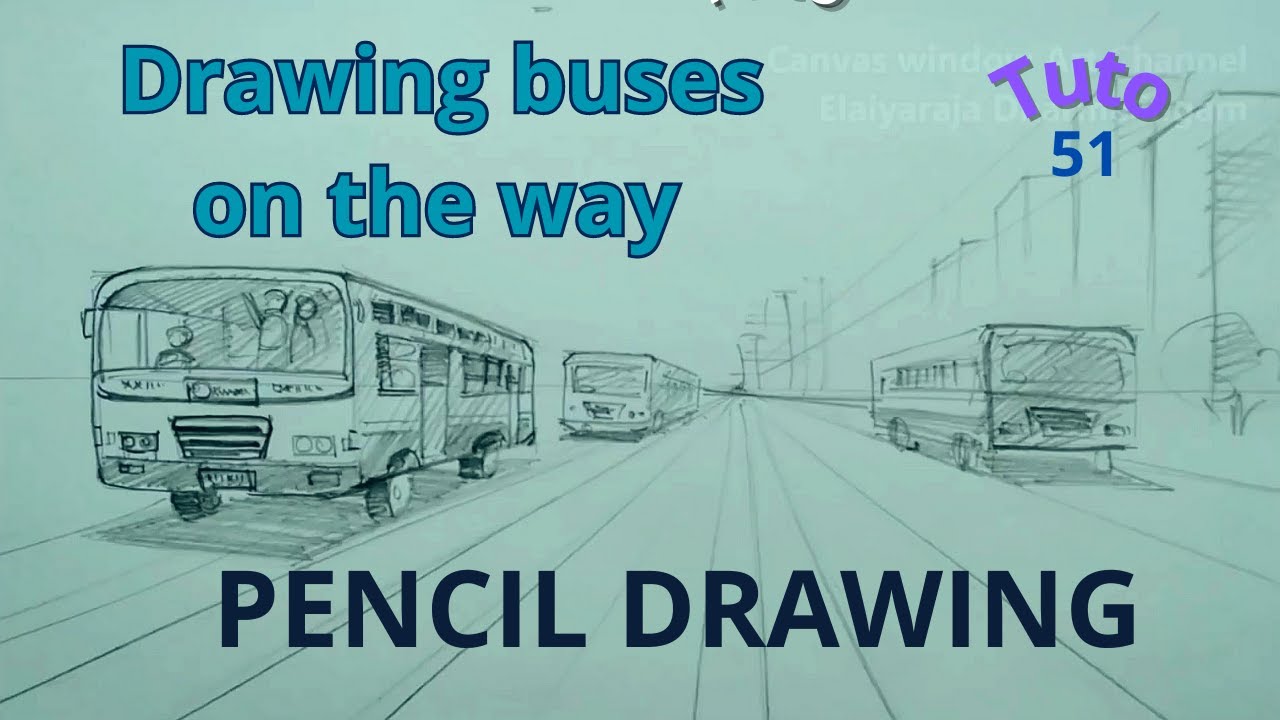 Drawing buses on the way/Exploitation of simple geometric shapes draw ...