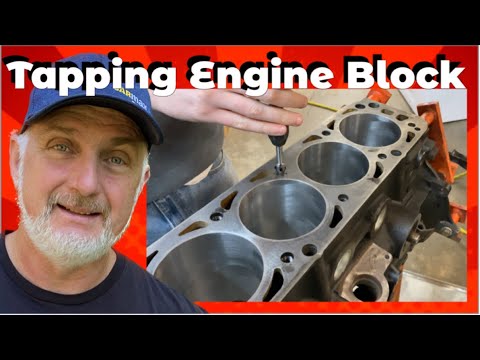 How to Use a Tap to Clean Up Threads in a Cylinder Block DIY - YouTube