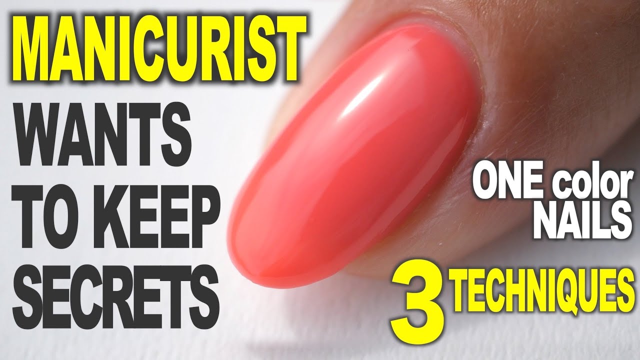 3 secret techniques to apply ONE COLOR GEL NAILS beautifully【ASKA NAILS ...