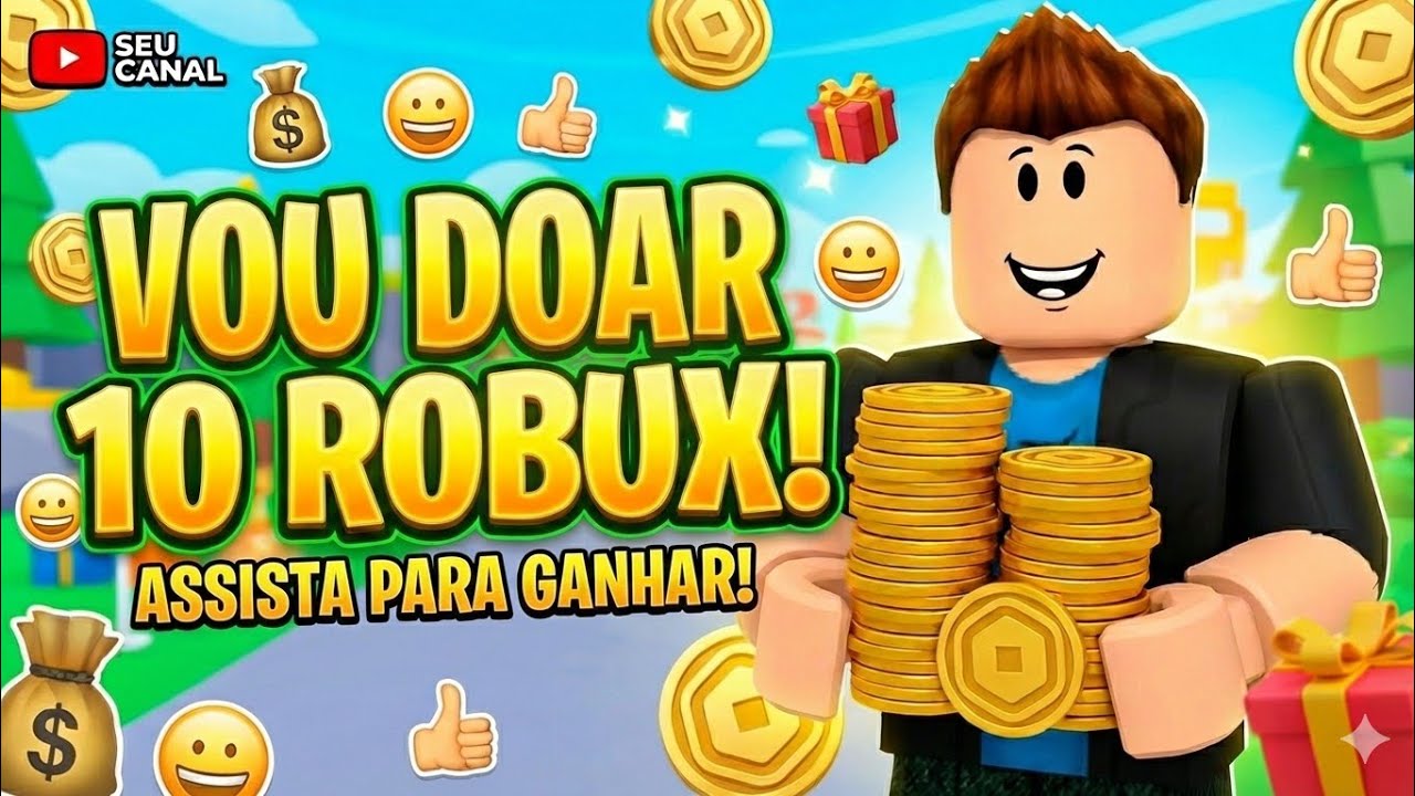 Vou fazer um sorteio de 10 robux! assista para entender - YouTube