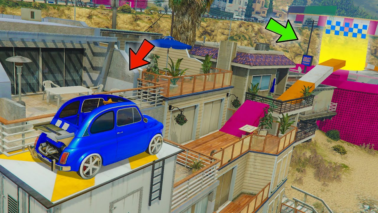 CARRERA EN MINIATURA! ES TODO MUY PEQUEÑO!! - GTA V ONLINE - YouTube
