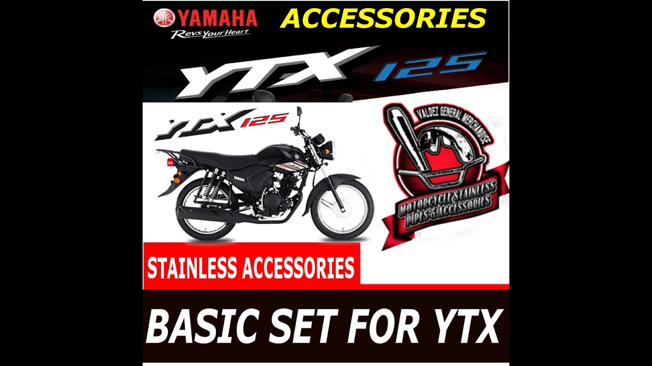 Yamaha YTX 125, Accessories by Valdez General Merchandise - YouTube