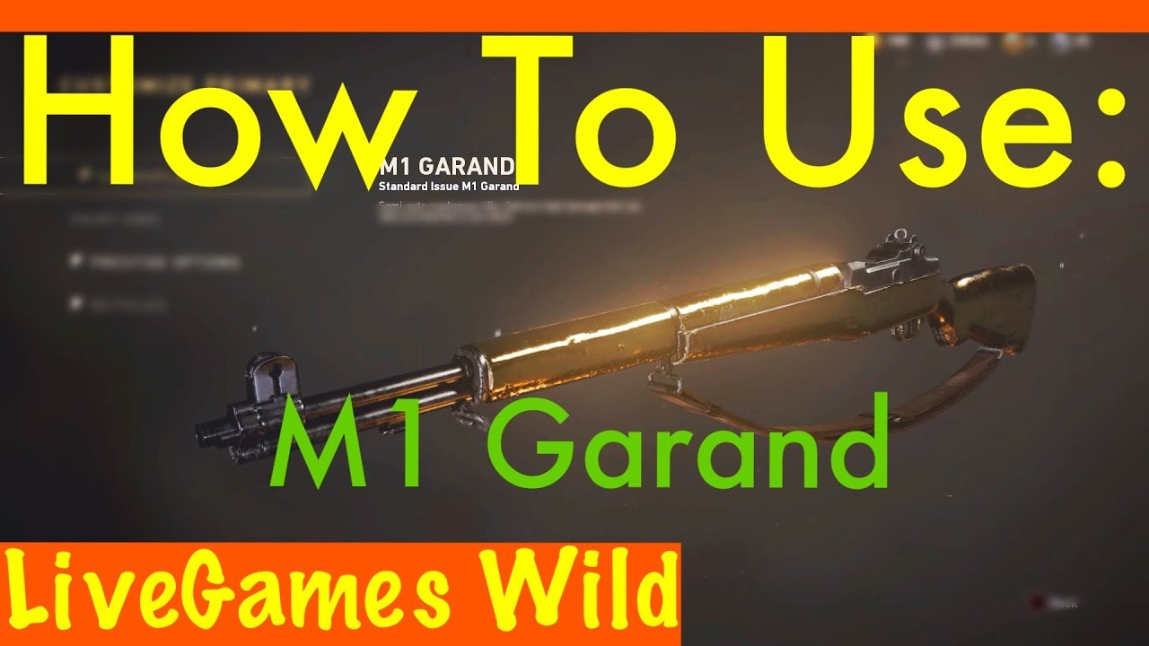How To Use The M1 Garand In CoD WW2 | Call of Duty World War 2 M1 ...