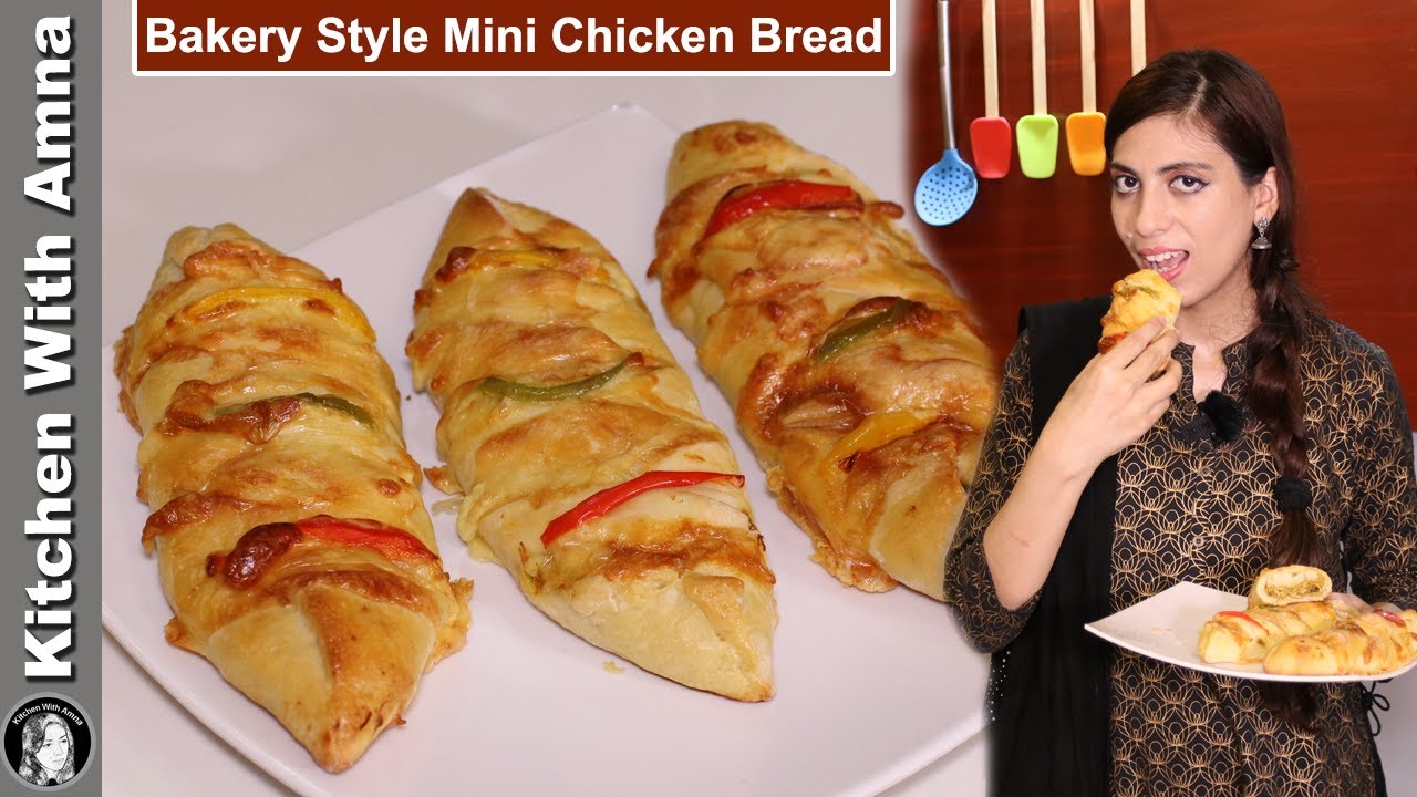 Bakery Style Mini Chicken Bread Recipe | Easy Bread Recipe | Kitchen ...