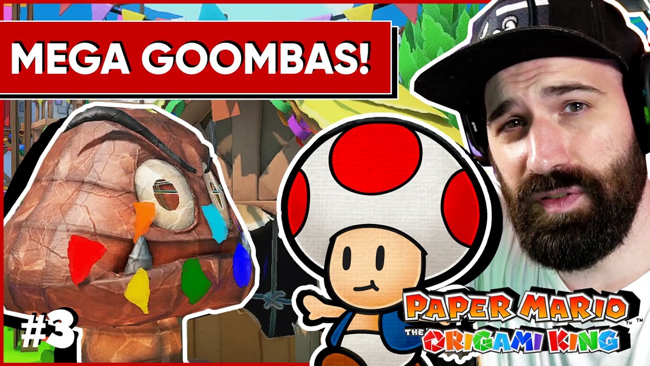 MEGA GOOMBA & 60 TOADS ?!? | Paper Mario The Origami King #3 - YouTube