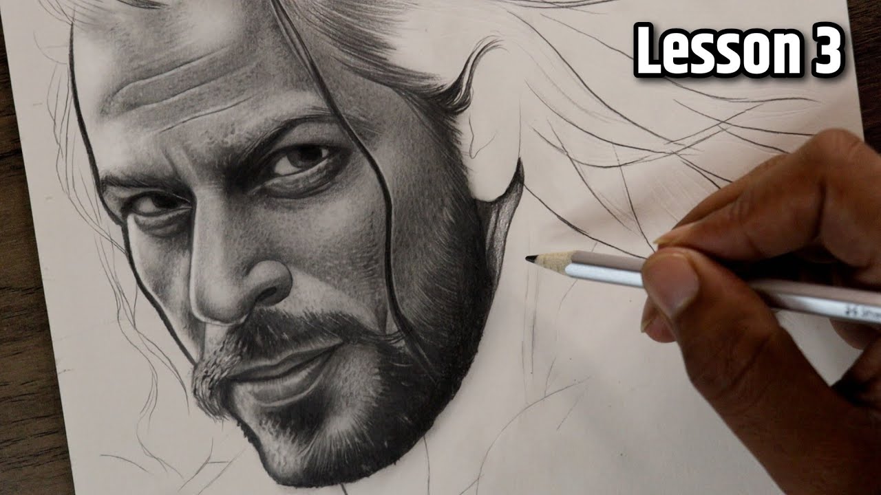 Pathaan drawing tutorial | Lesson 3 - YouTube
