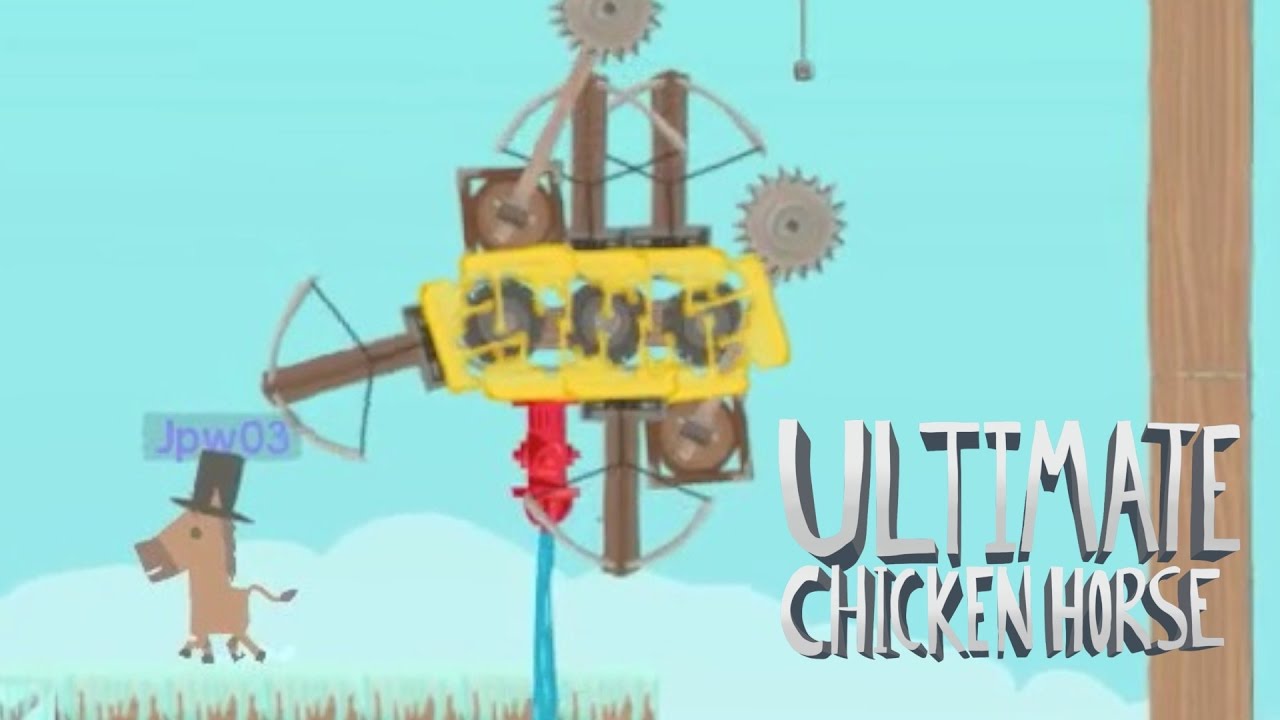 SPINNING DEATHTRAP OF DOOM! Ultimate Chicken Horse With The Fruitloops ...