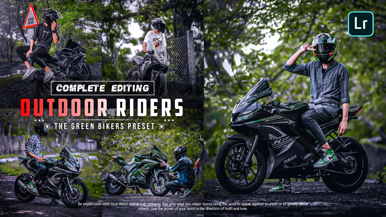 Transform Your Outdoor Cinematic Riders Photos with Green Bikers ...