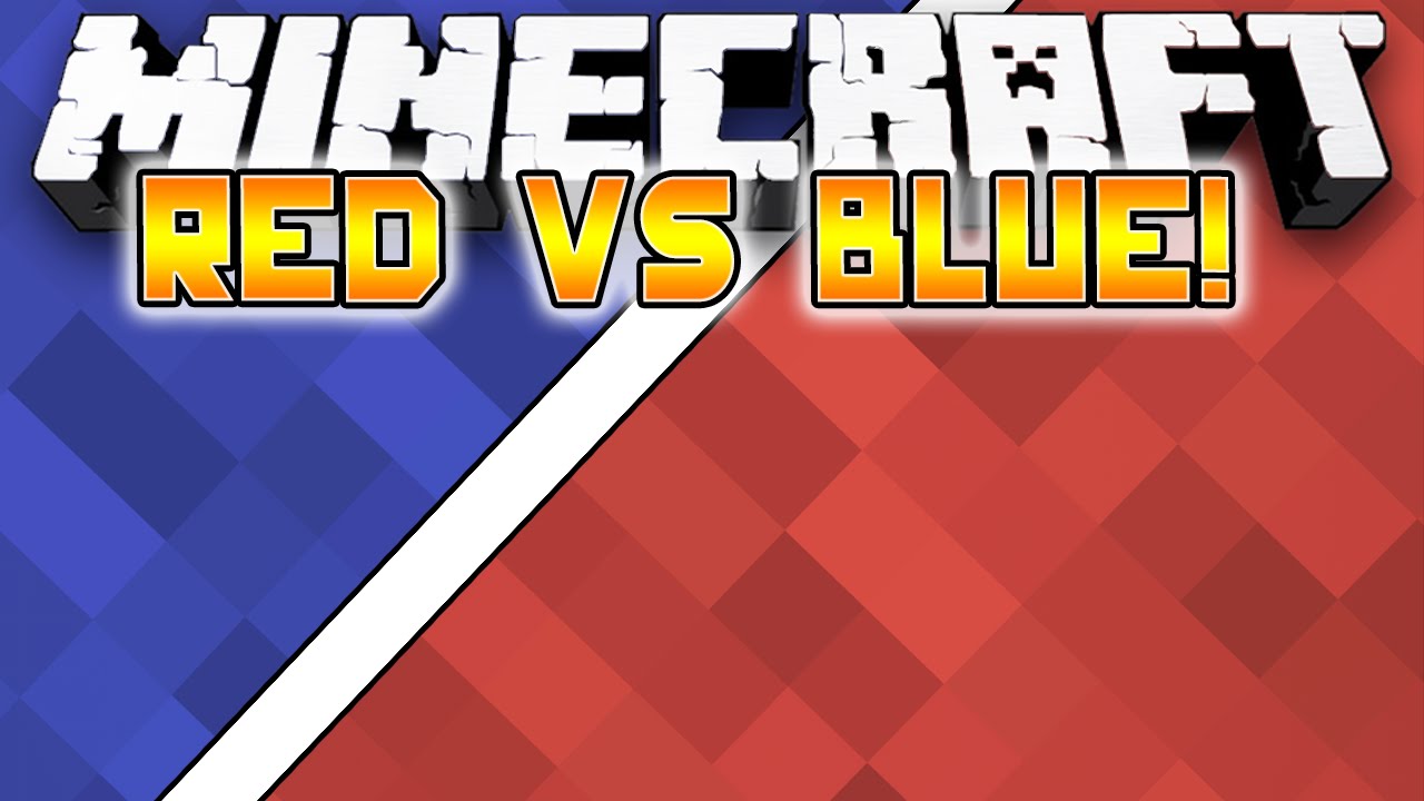 Minecraft: RED VS BLUE PARKOUR! - w/Preston & Kenny! - YouTube