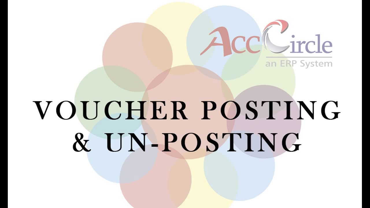 VOUCHER POSTING & UN POSTING - YouTube