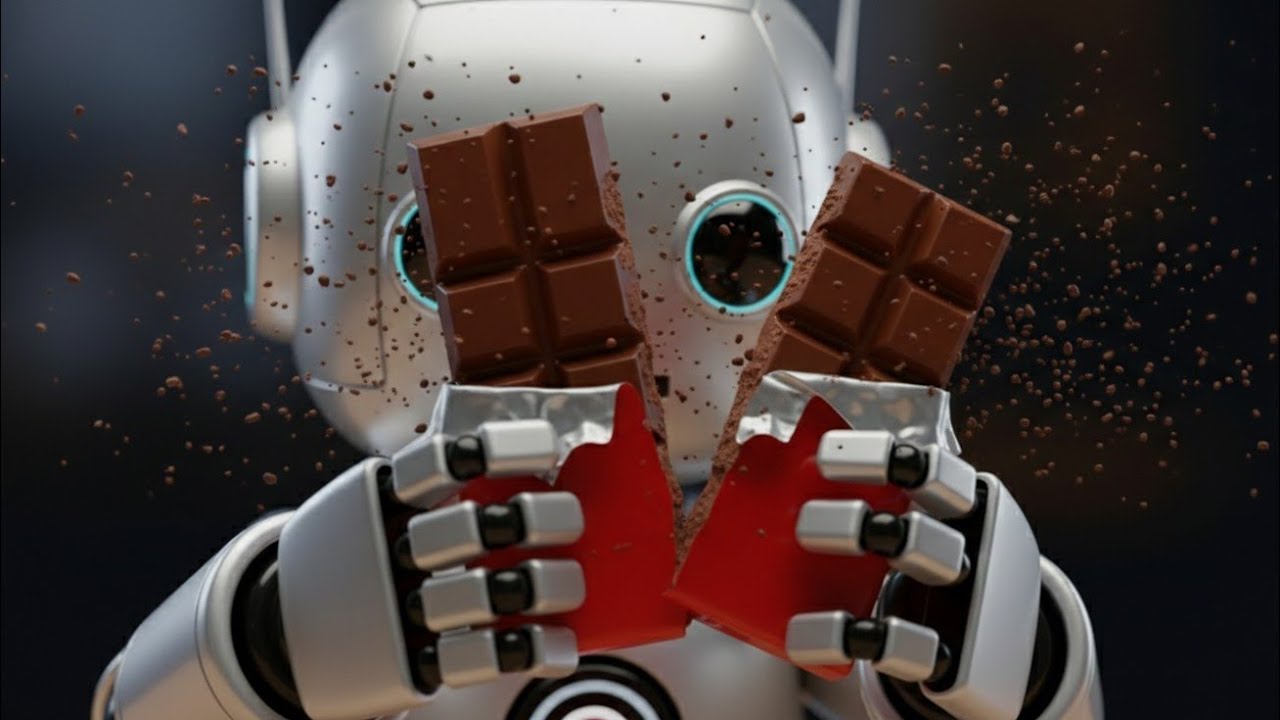 Most Satisfying Robot Eating Chocolate 🤖🍫 ASMR - YouTube