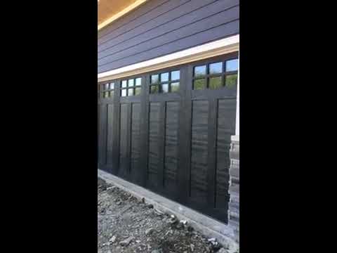 Clopay canyon ridge slate with high lift | 630-271-9343 - YouTube