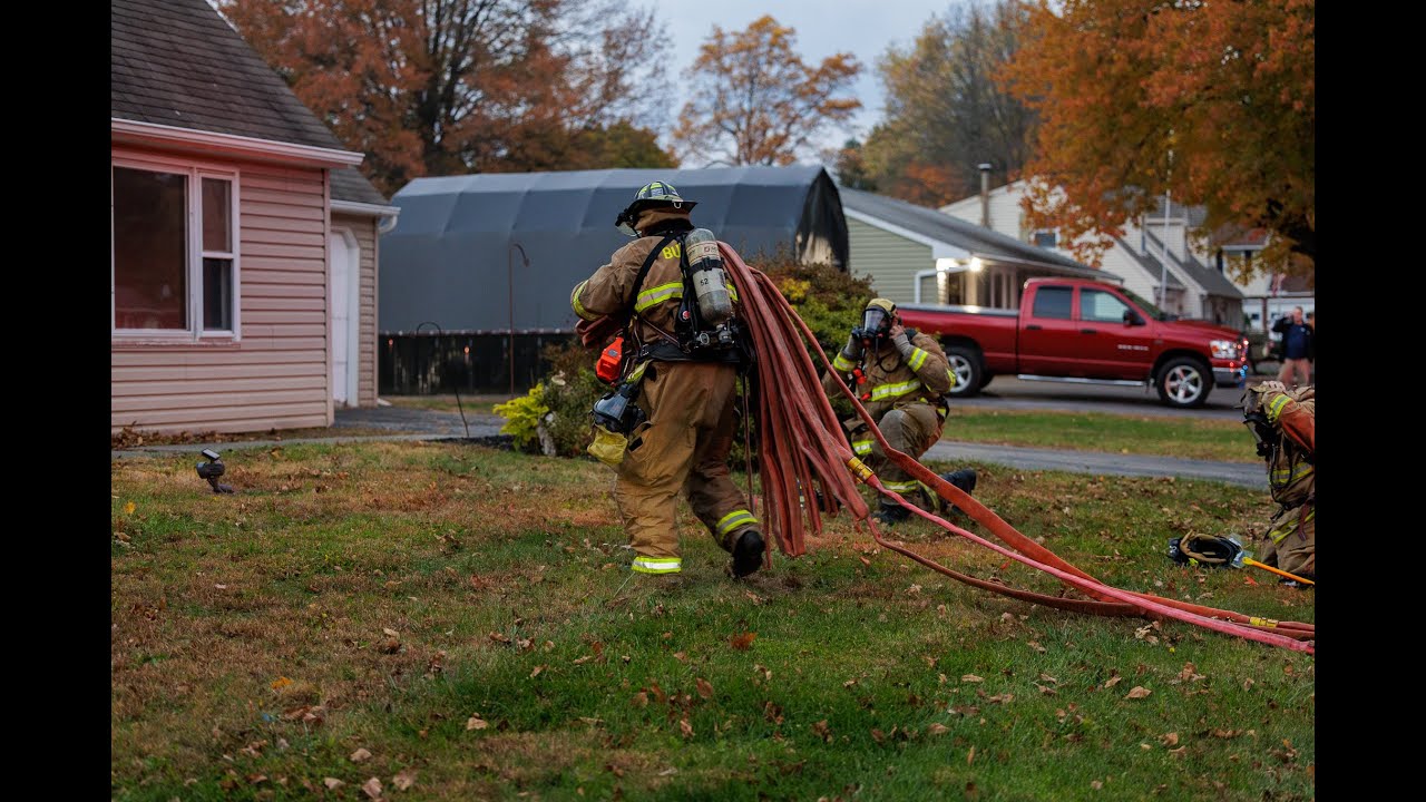 Bushkill Township, Pa., House Fire 11/4/2025 - YouTube