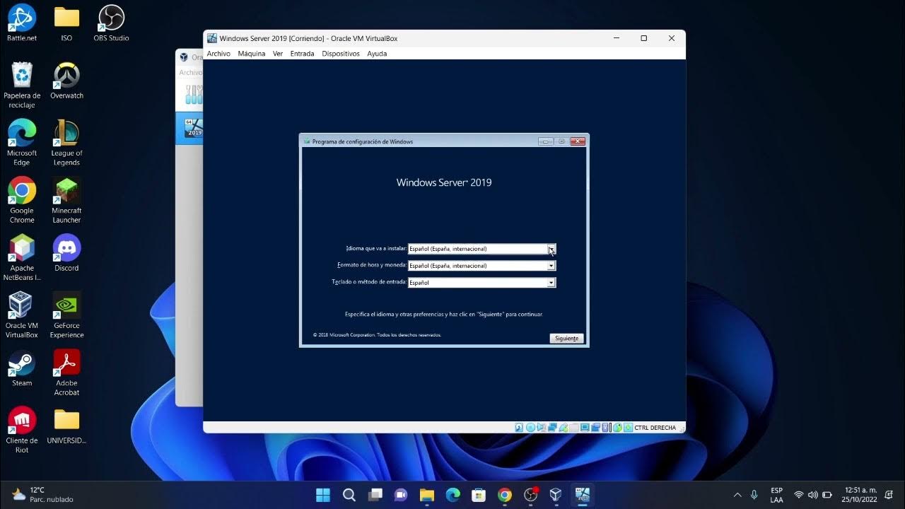 INSTALACION WINDOWS SERVER 2019 VIRTUALBOX - YouTube