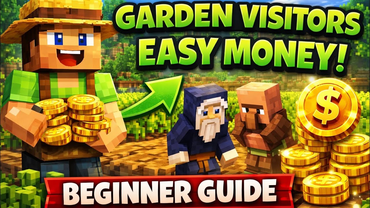 #hypixel I Made EASY Coins From Garden Visitors… (Beginners Must Watch ...