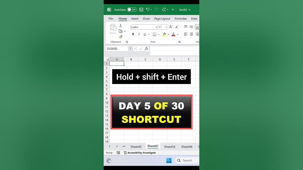 Select 10,000 Cells in 1 Second: Excel Power Tip You Need #shorts #excel - YouTube